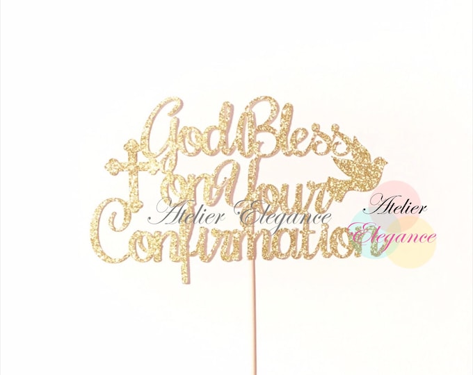 On Your Confirmation Cake Topper, Confirmation Cake Topper, Holy ...