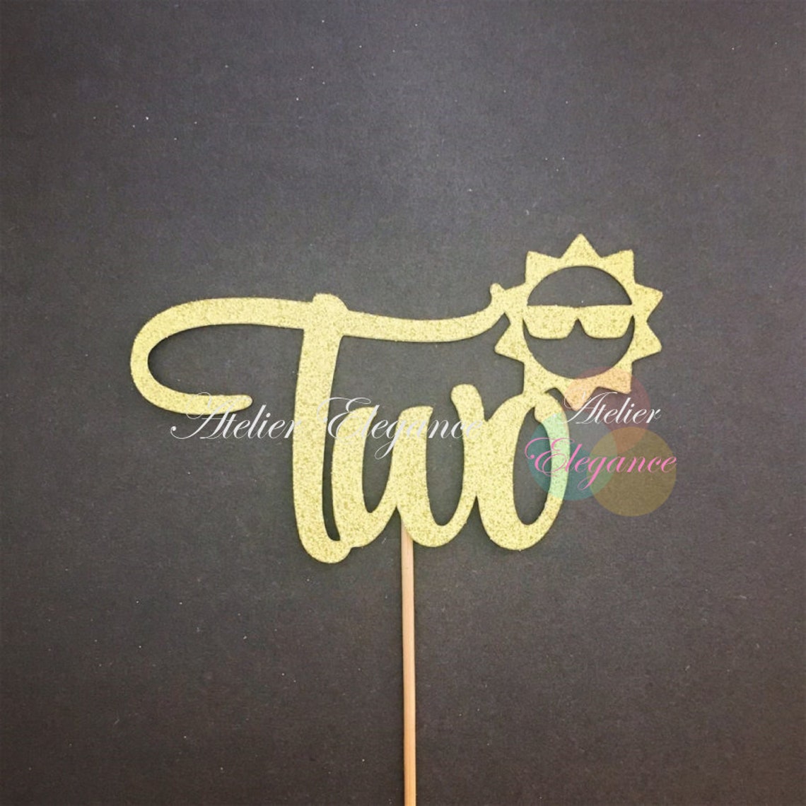 Two Cake Topper 2nd Birthday Cake Topper Sun Cake Topper - Etsy