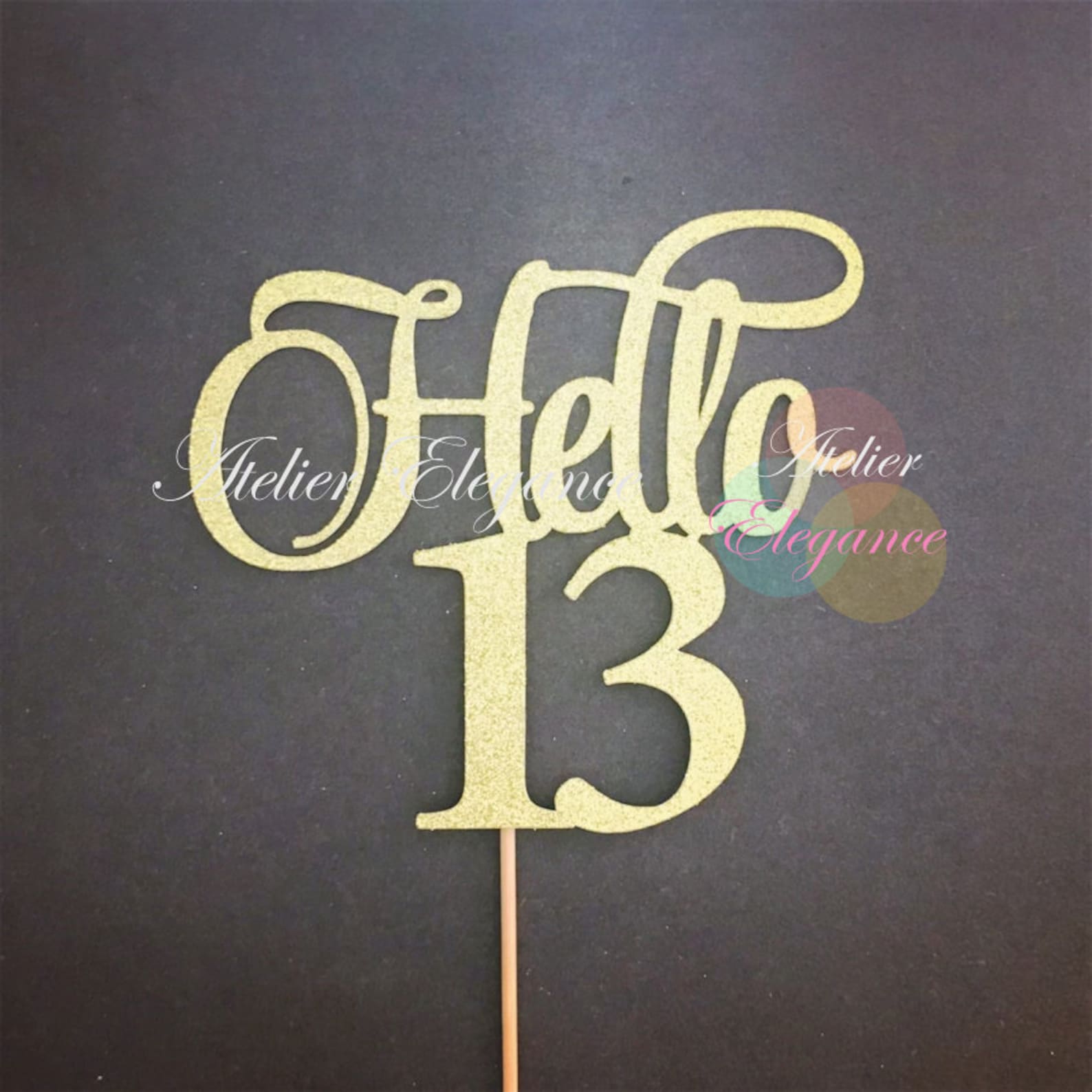 Hello 13 Cake Topper 13th Birthday Cake Topper 13th Birthday - Etsy Canada