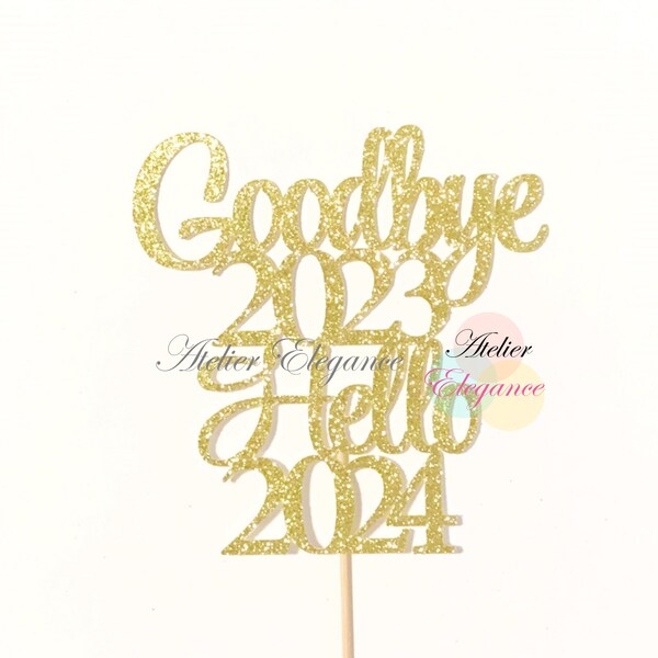 Hello 2024 Cake Topper - Etsy