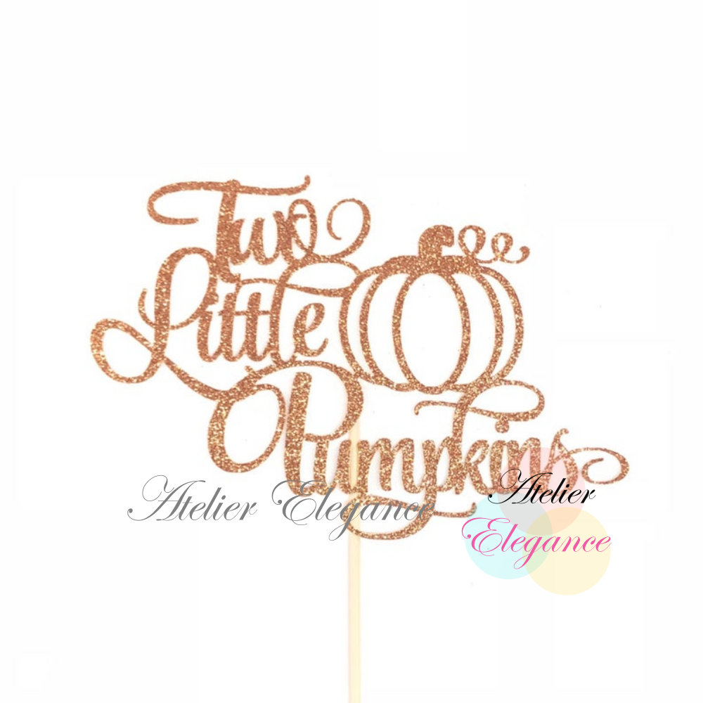 Twins Cake Topper Two Little Pumpkins Cake Topper Fall Twins - Etsy Canada
