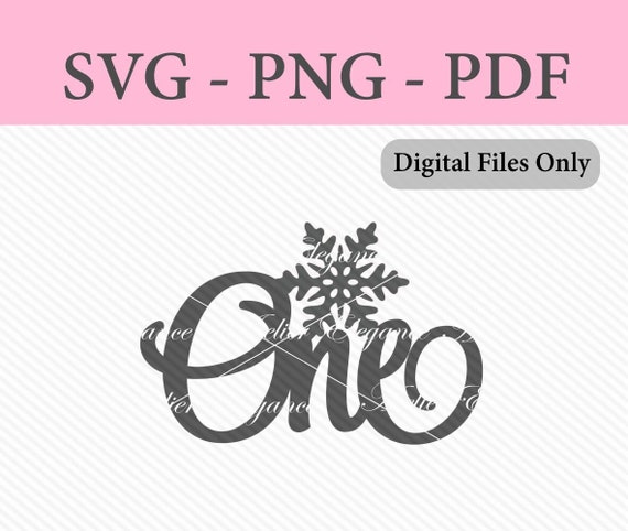 Snowflake One File SVG PNG PDF Cut File Instant Download | Etsy Canada