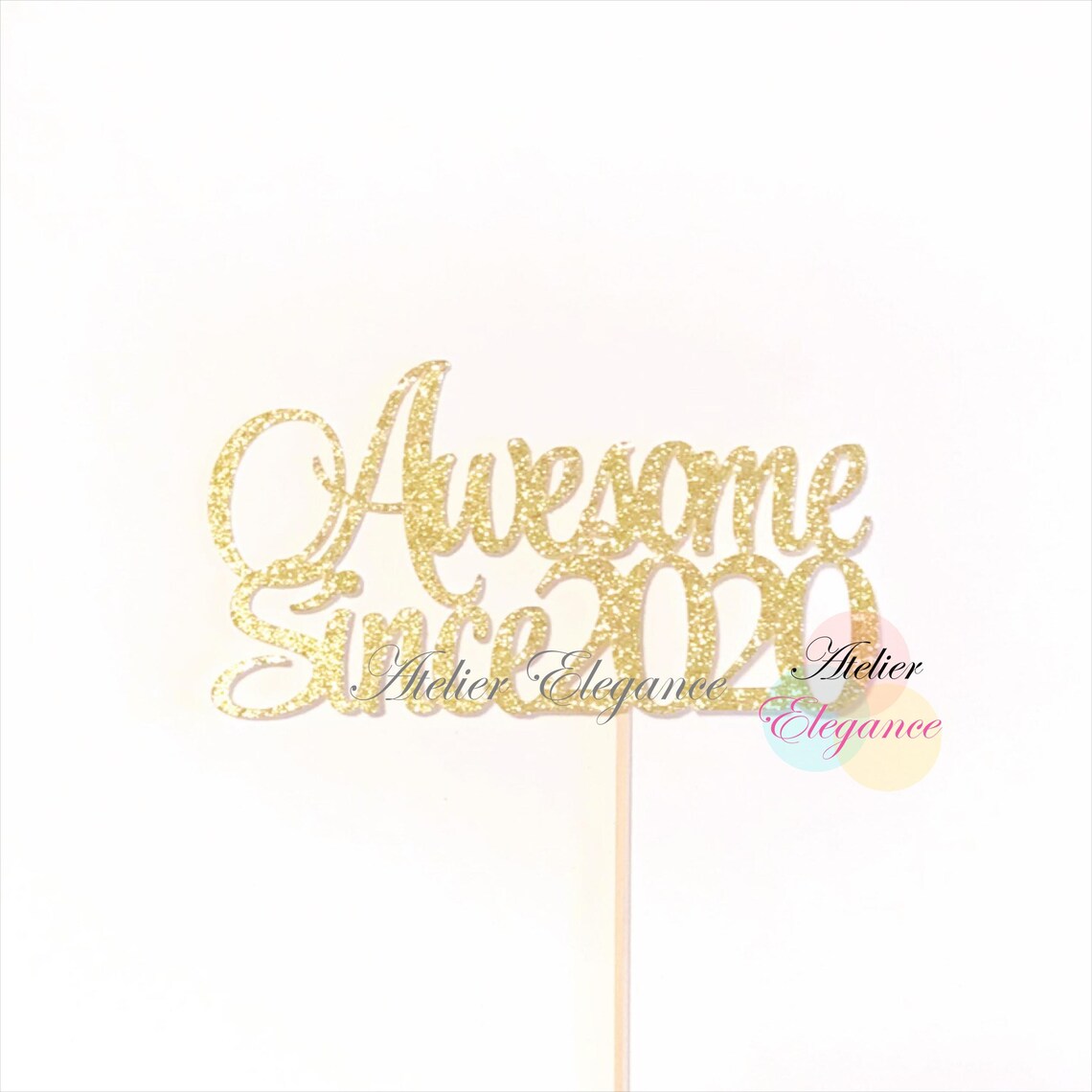 Awesome Since 2020 Cake Topper, Birth Year Cake Topper, 6th Birthday ...