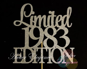 Limited 1989 Edition Cake Topper Birth Year Cake Topper 32nd | Etsy