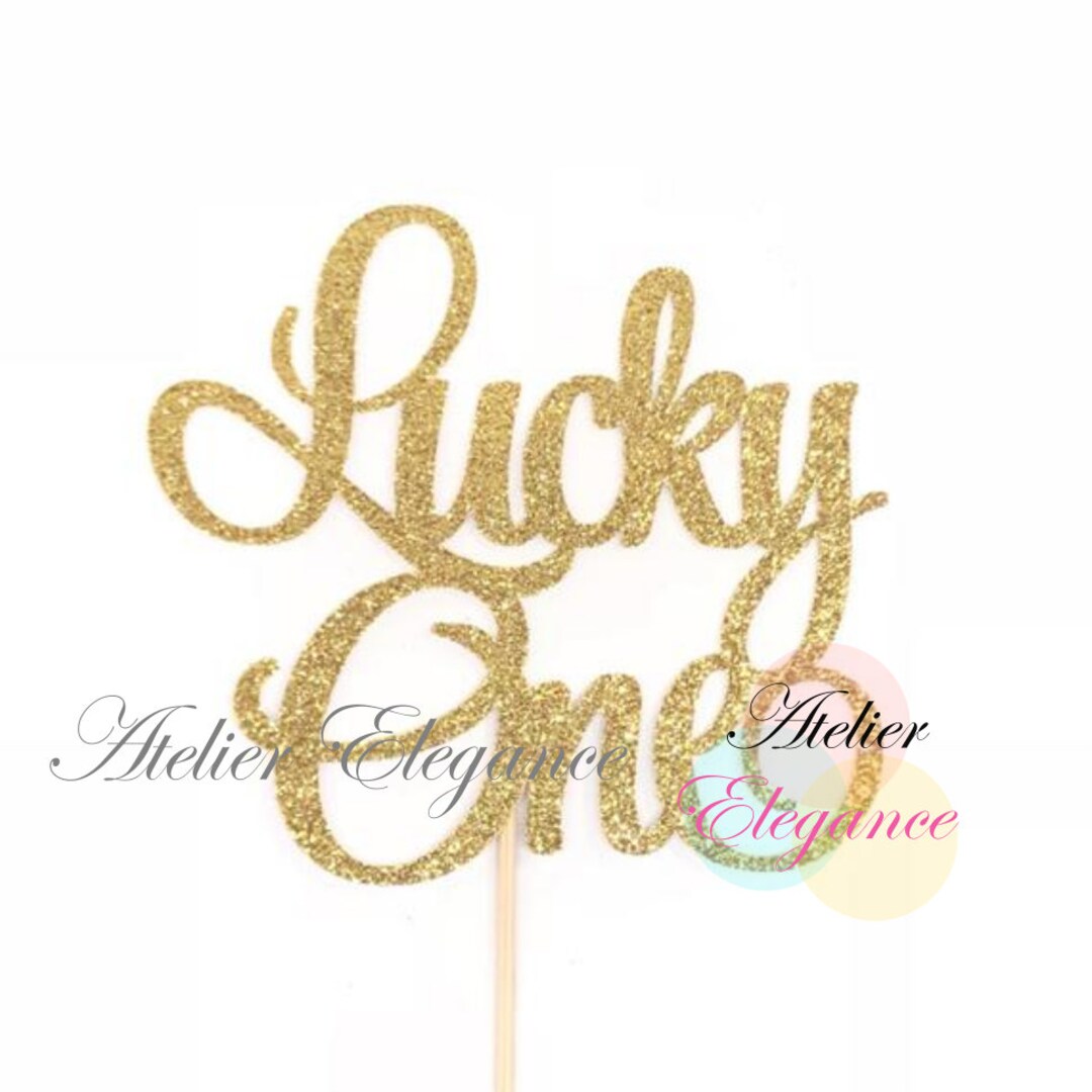 Lucky One Cake Topper, Lucky 1 Cake Topper, St. Patrick's 1st Birthday ...