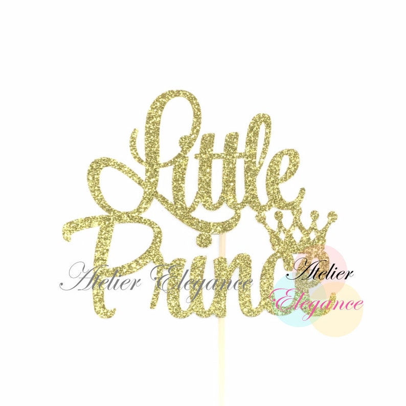 Little Prince Cake Topper, Prince Baby Shower Cake Topper, Baby Boy ...