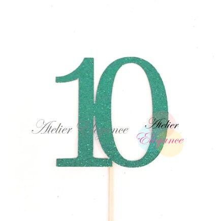 10 Cake Topper Ten Cake Topper Tenth Birthday Cake Topper - Etsy Canada
