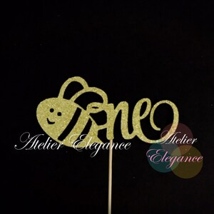 Bee One Cake Topper, Bee 1st Birthday Cake Topper, Bee Theme 1st ...