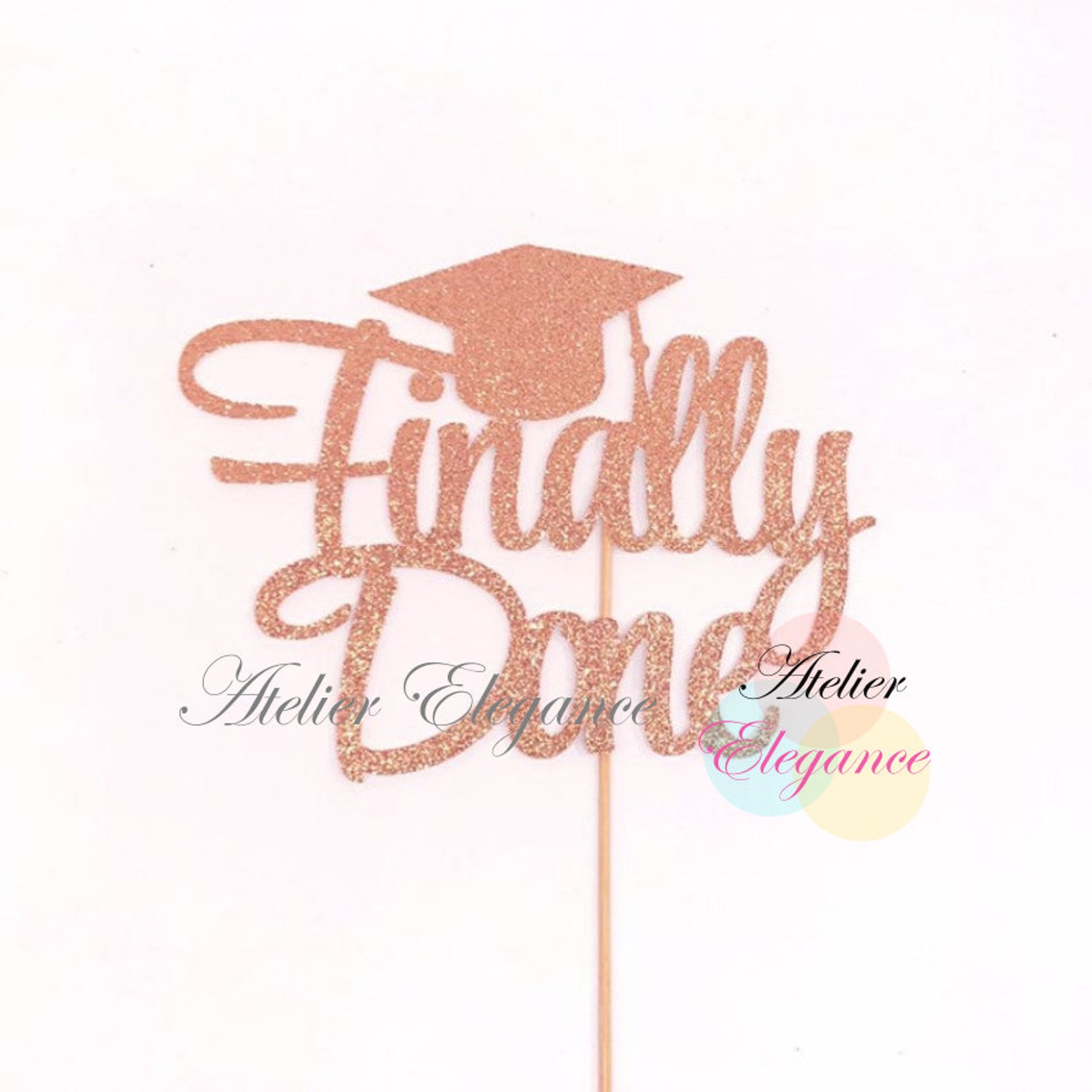 Finally Done Cake Topper Graduation Cake Topper Congrats - Etsy Canada