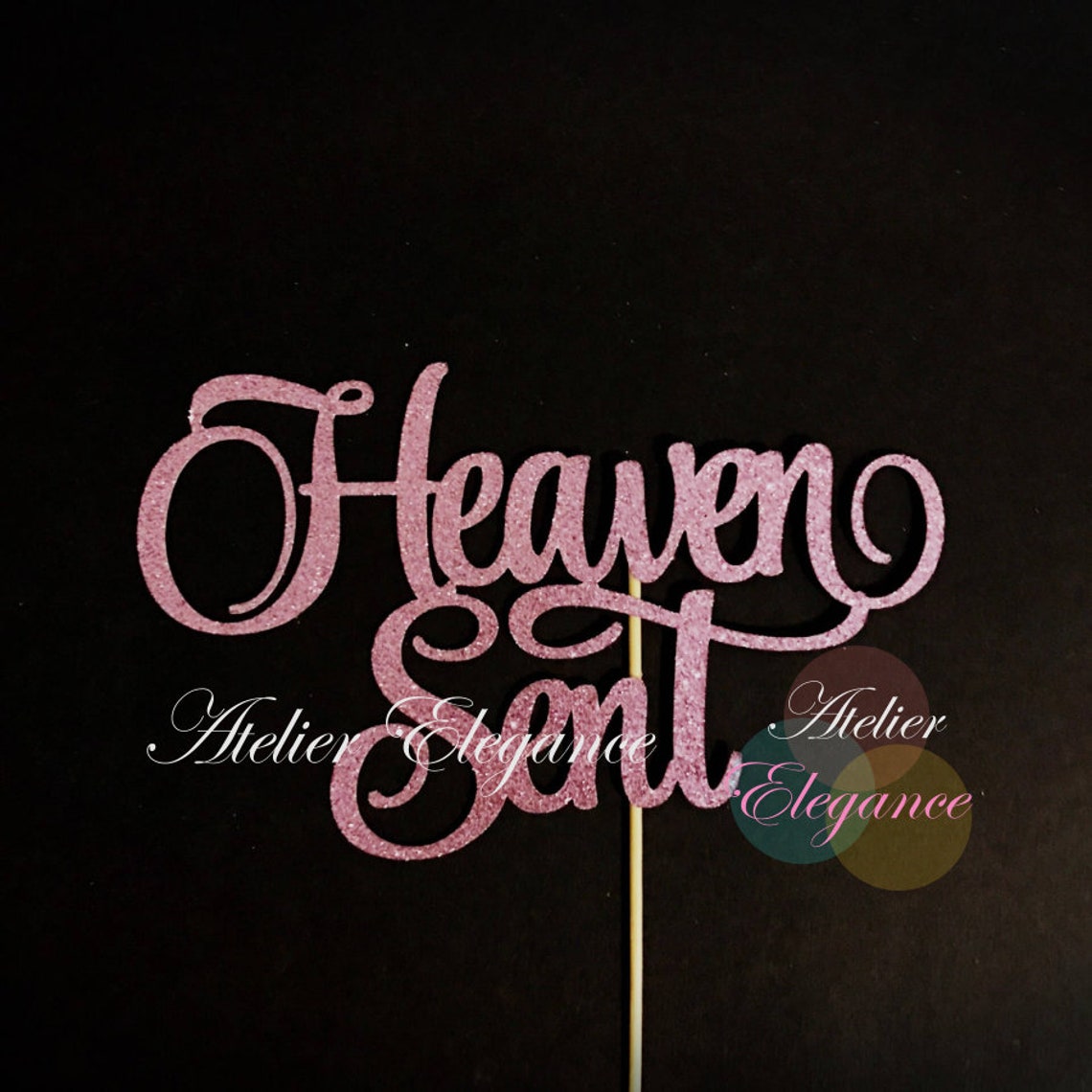 Heaven Sent Cake Topper Baby Shower Cake Topper Heavenly - Etsy