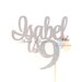 Personalized 9 Cake Topper, 9th Birthday Cake Topper, Nine Cake Topper ...