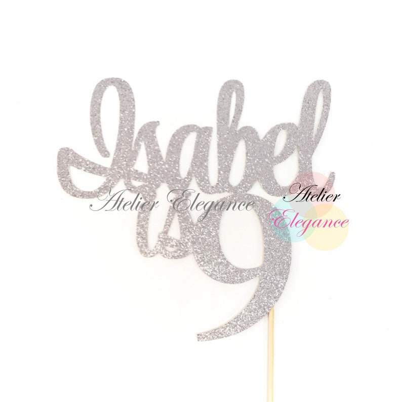 Personalized 9 Cake Topper 9th Birthday Cake Topper Nine - Etsy