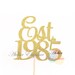 Established in 1985 Cake Topper, Est 1985 Cake Topper, Birth Year Cake ...