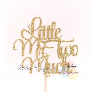 Little Mr. Two Much Cake Topper, Two Cake Topper, 2 Cake Topper, 2nd ...