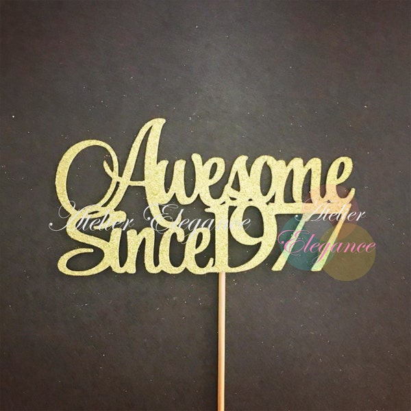 47th Birthday Cake Topper - Etsy