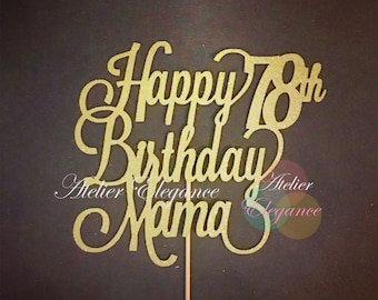 78th Birthday Cake - Etsy