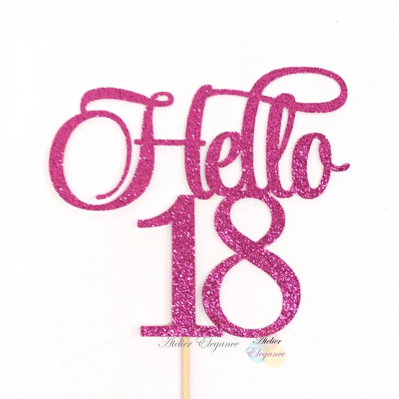 Hello 18 Cake Topper 18th Birthday Cake Topper 18th Birthday - Etsy Canada