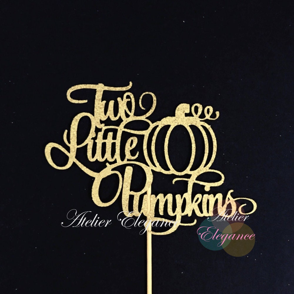 Twins Cake Topper Two Little Pumpkins Cake Topper Fall Twins - Etsy Canada