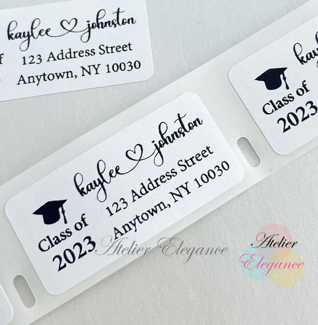 Class of 2023 Labels, Grad 2023 Address Label, Envelope Labels, Return ...