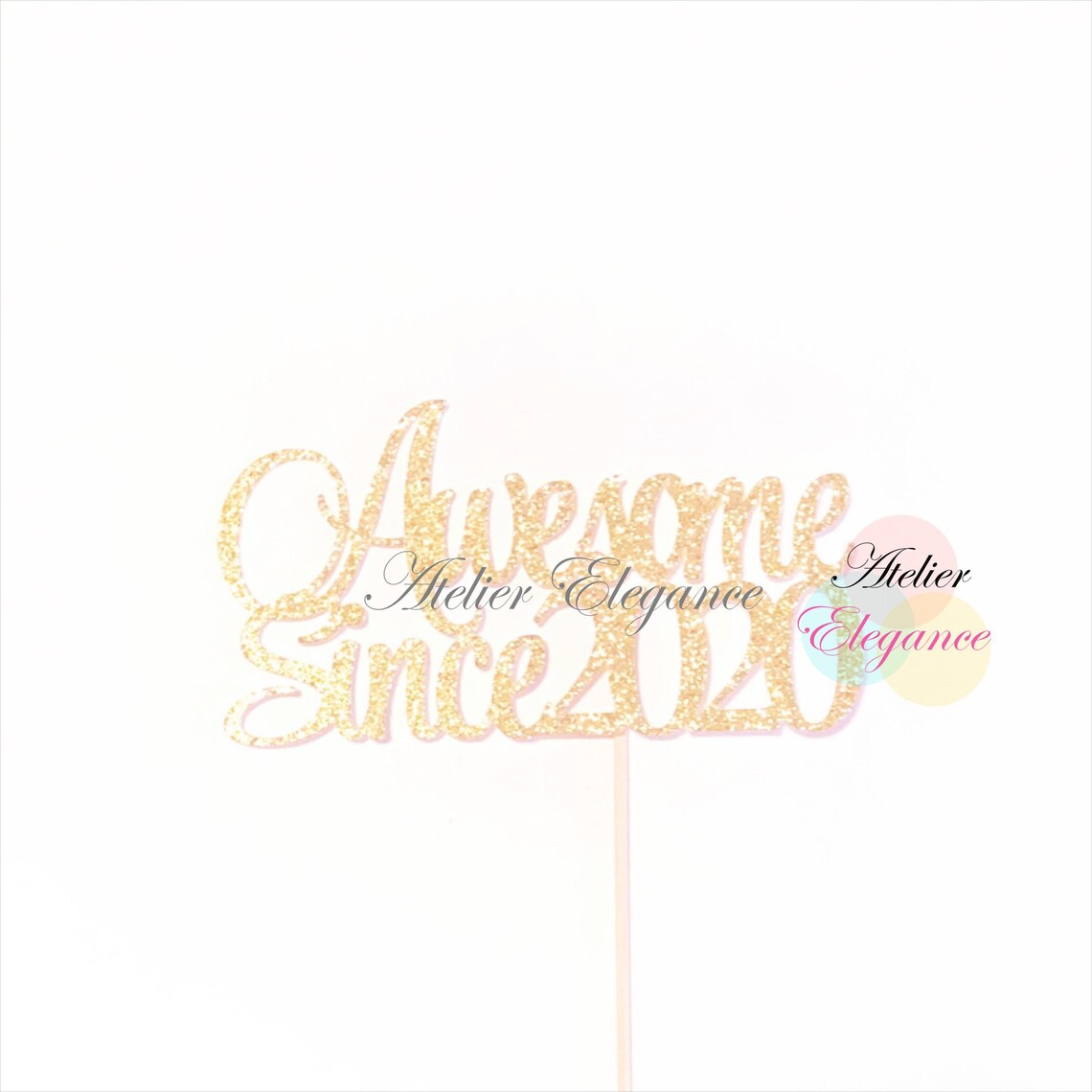 Awesome Since 2020 Cake Topper, Birth Year Cake Topper, 6th Birthday ...