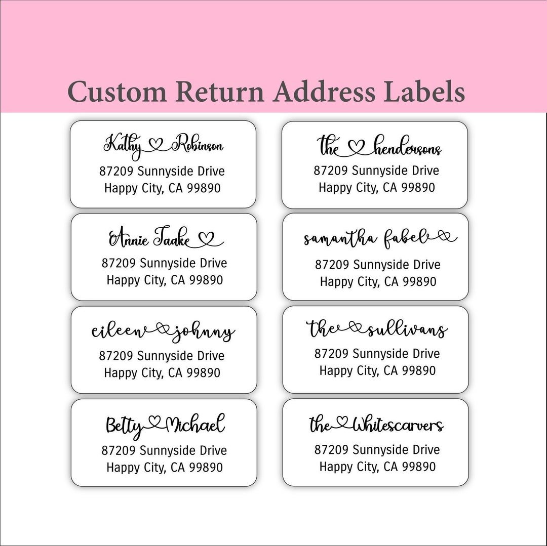 Address Label, Envelope Labels, Wedding Address Labels, Return Address ...