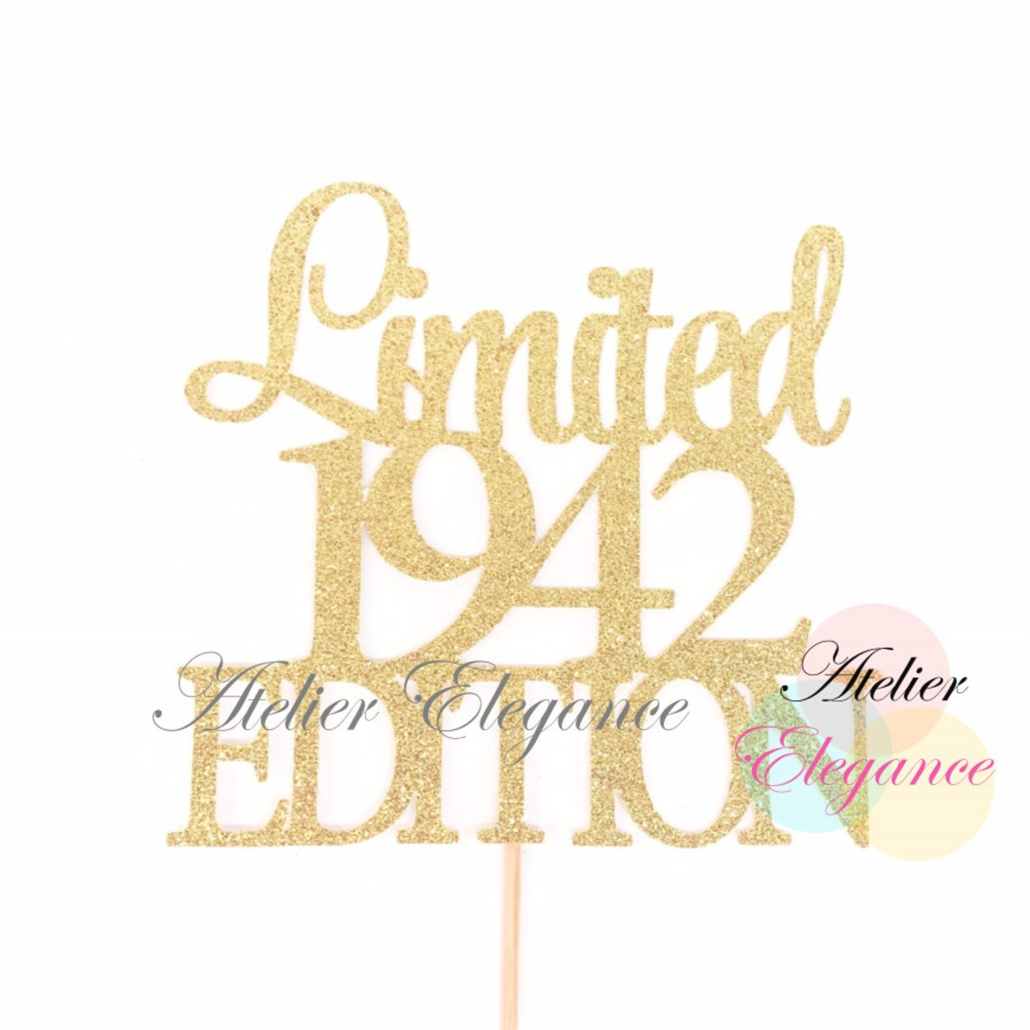 Limited 1942 Edition Cake Topper, Birth Year Cake Topper, 84th Birthday ...