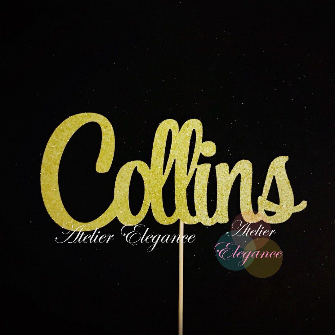 Custom Name Cake Topper, Custom Word Cake Topper, Personalized Cake ...