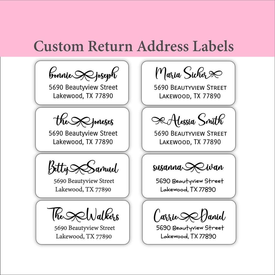 Address Label, Envelope Labels, Return Address Label, Family Address ...