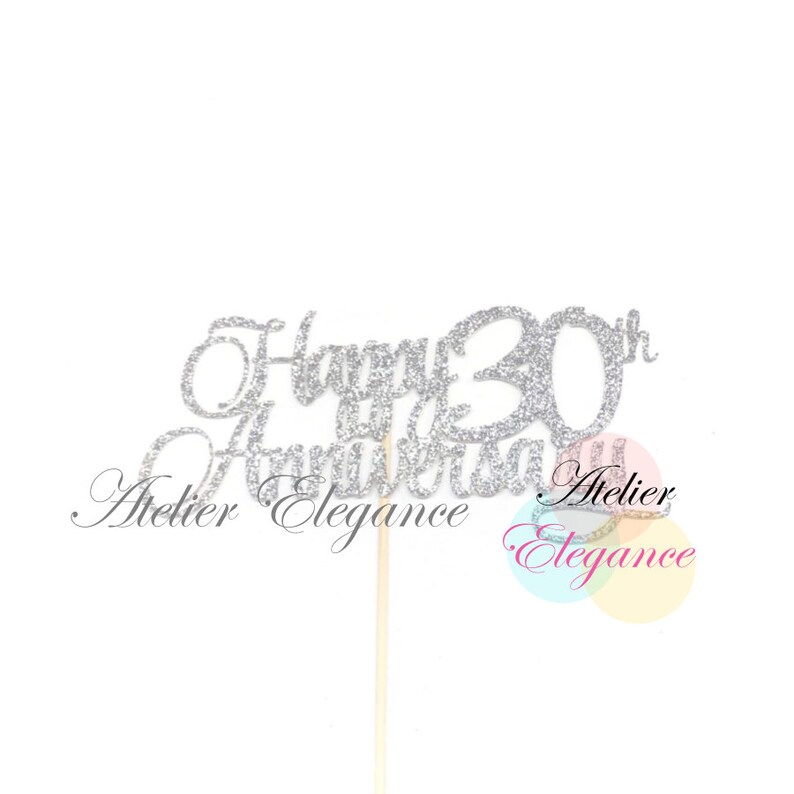 Happy 30th Anniversary Cake Topper 30th Anniversary Cake Etsy Happy 30th Anniversary Cake Topper 30th Anniversary Cake Etsy