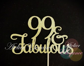 99th Birthday Cake Topper - Etsy