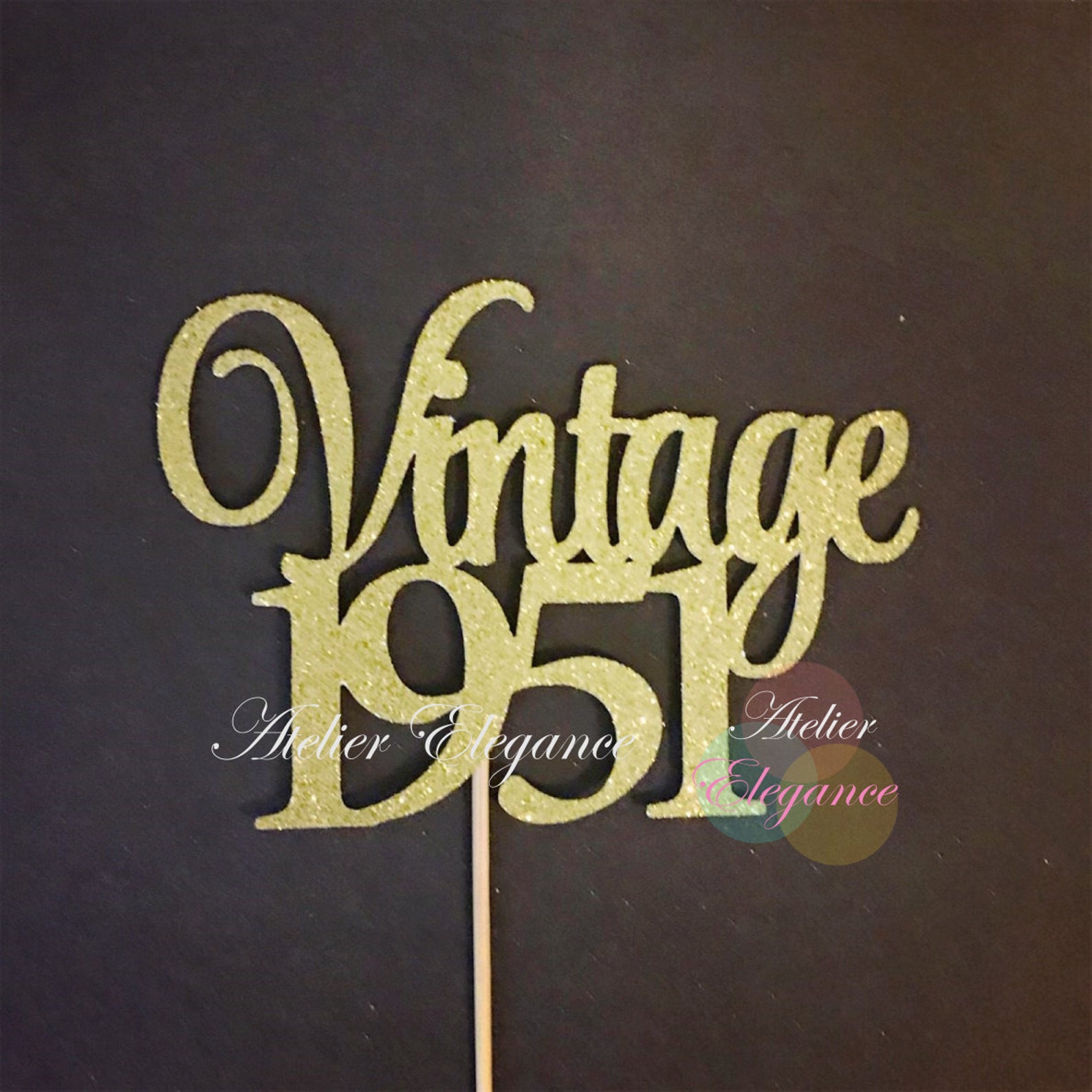 Vintage 1951 Cake Topper Birthday Cake Topper Birth Year | Etsy