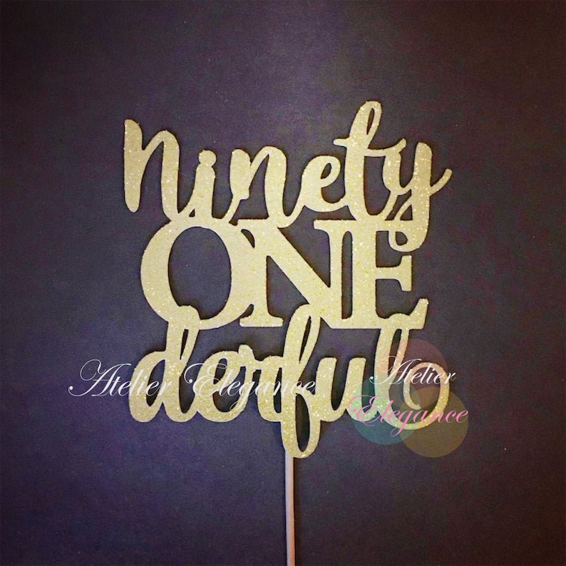 Ninety Onederful Cake Topper Ninety Onederful Cake Topper - Etsy