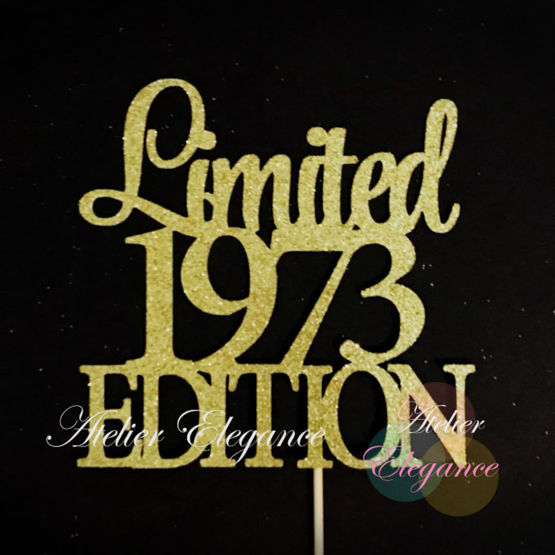 Limited 1973 Edition Cake Topper Birth Year Cake Topper 50th - Etsy