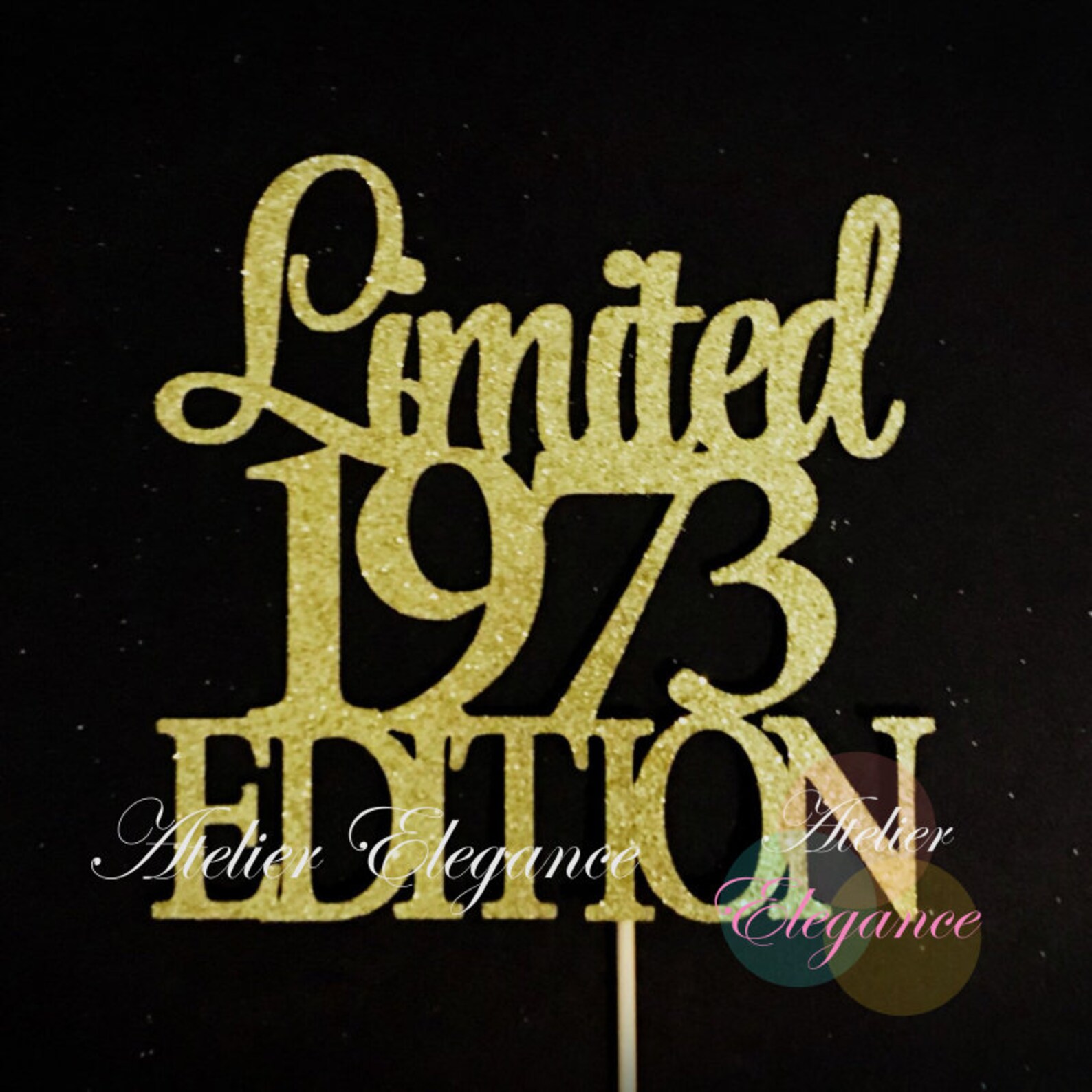 Limited 1973 Edition Cake Topper Birth Year Cake Topper 47th | Etsy