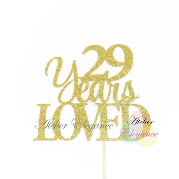 100 Years Loved Cake Topper - Etsy