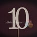10 Cake Topper, Ten Cake Topper, Tenth Birthday Cake Topper, 10th ...