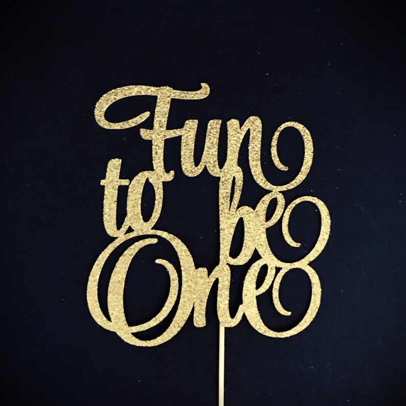 Fun to be One Cake Topper First Birthday Cake Topper 1 Cake | Etsy