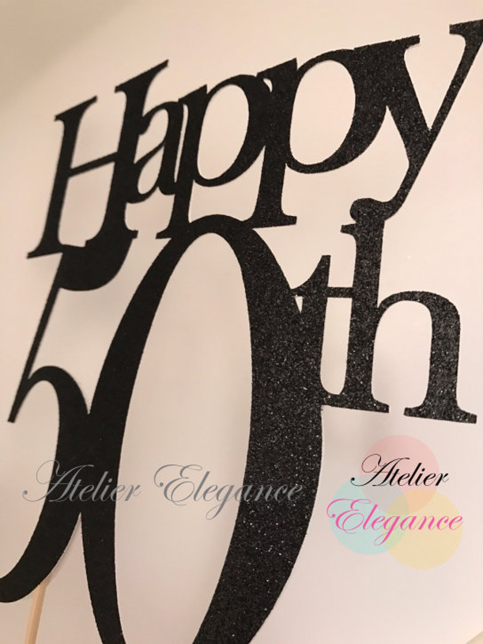 Happy 50th Cake Topper, 50th Birthday Cake Topper, 50th Birthday Party ...