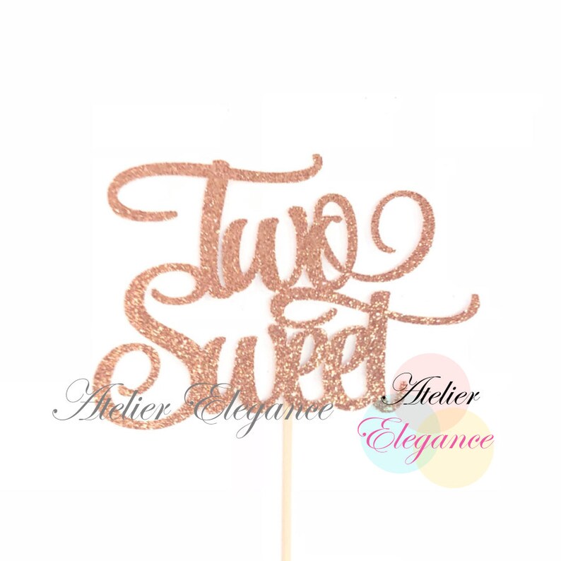 Two Cake Topper Two Sweet Cake Topper Second Birthday Cake - Etsy Canada