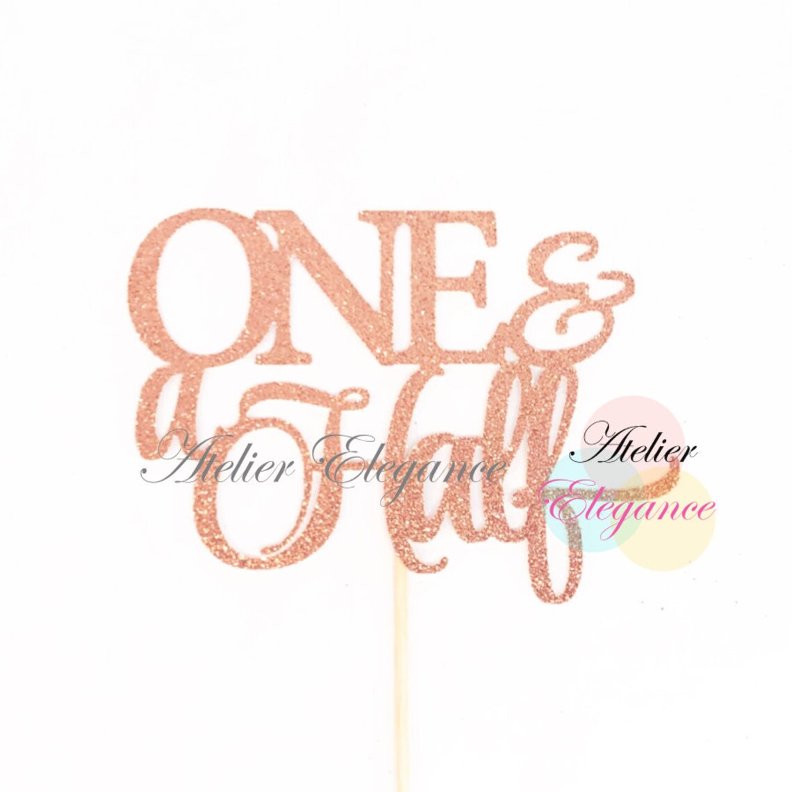 One and a Half Birthday Cake Topper 18 Months Cake Topper 1 | Etsy