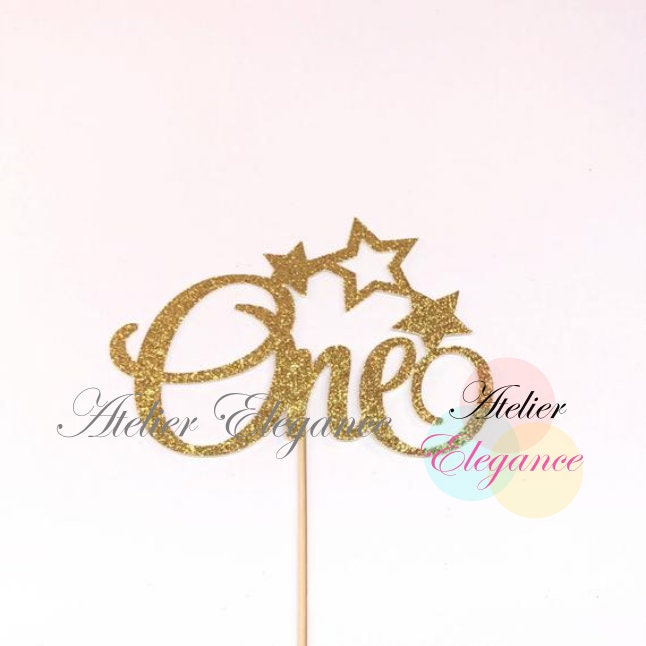 One Cake Topper, Twinkle Twinkle Little Star Cake Topper, 1 Cake Topper ...