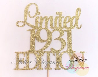 91st Birthday Cake Topper - Etsy
