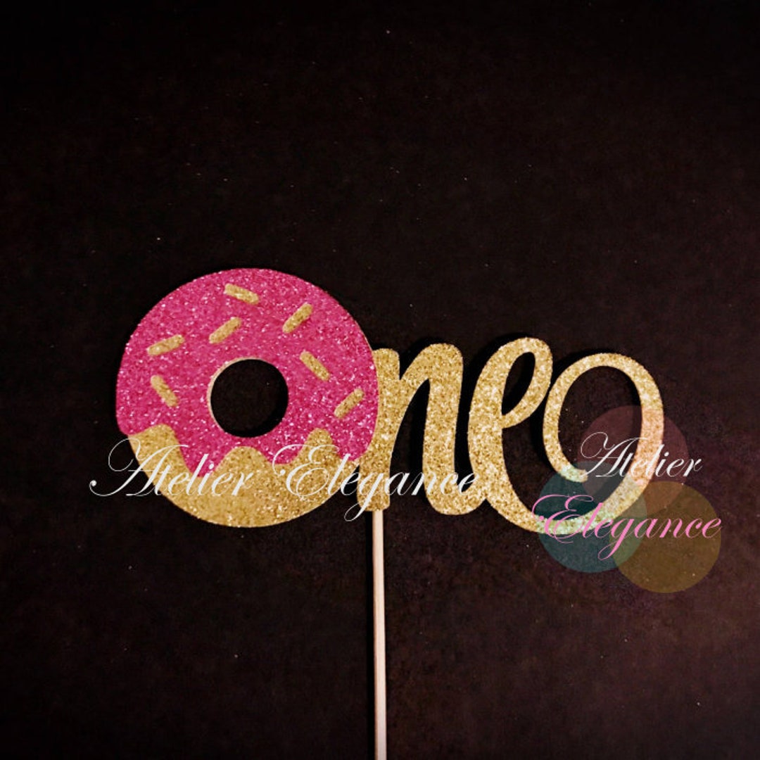 Donut One Cake Topper, Donut Grow up Cake Topper, First Birthday Cake ...