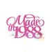 Made in 1988 Cake Topper Birthday Cake Topper Birth Year - Etsy