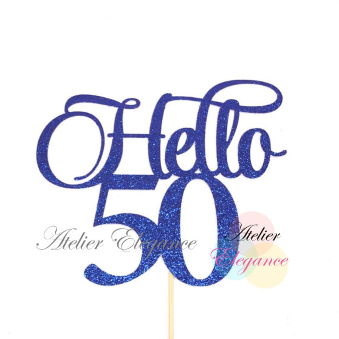 Hello 50 Cake Topper 50th Birthday Cake Topper 50th Birthday | Etsy