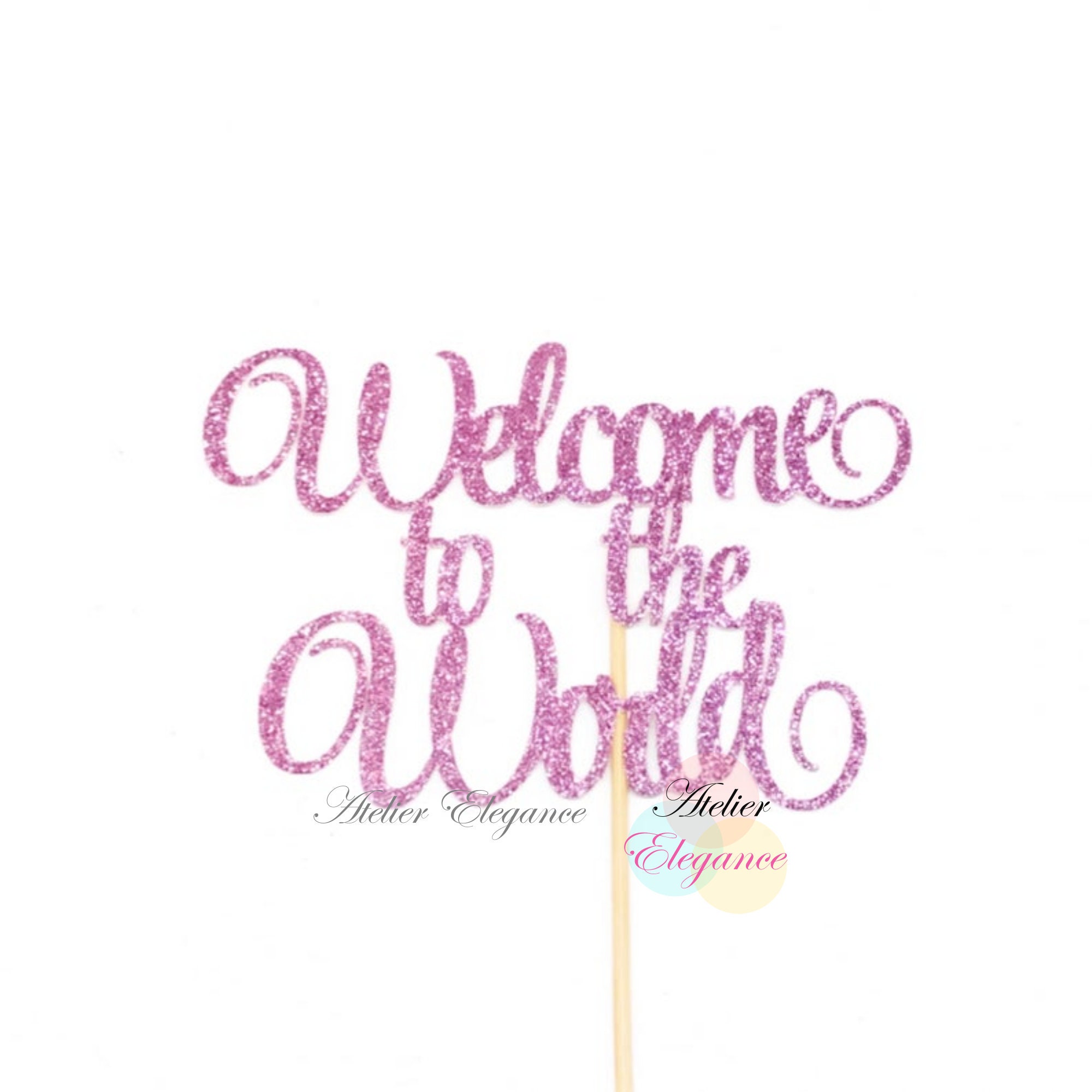 Welcome to the World Cake Topper Baby Shower Cake Topper - Etsy Canada
