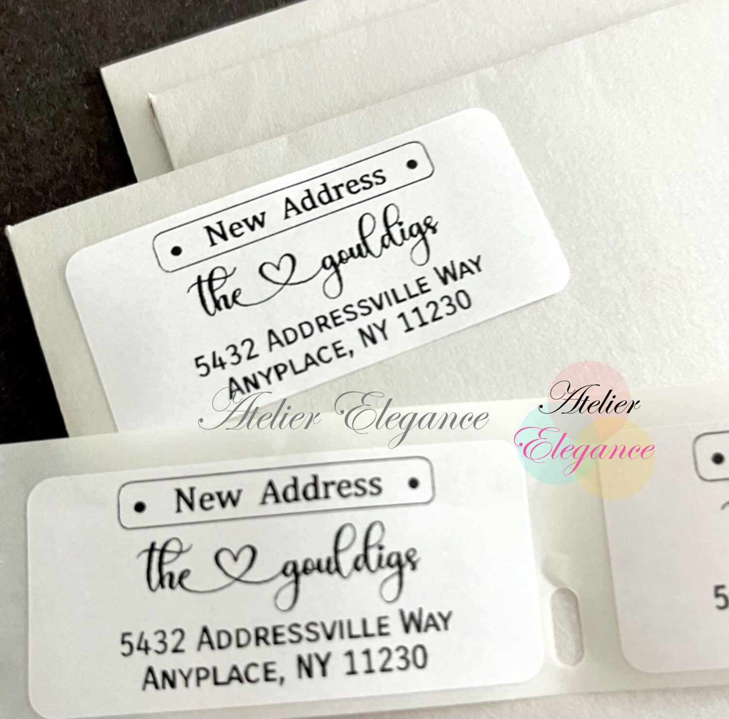 New Address Label, We've Moved Labels, Return Address Label, Custom ...