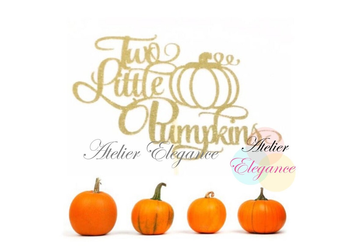 Twins Cake Topper Two Little Pumpkins Cake Topper Fall Twins - Etsy Canada