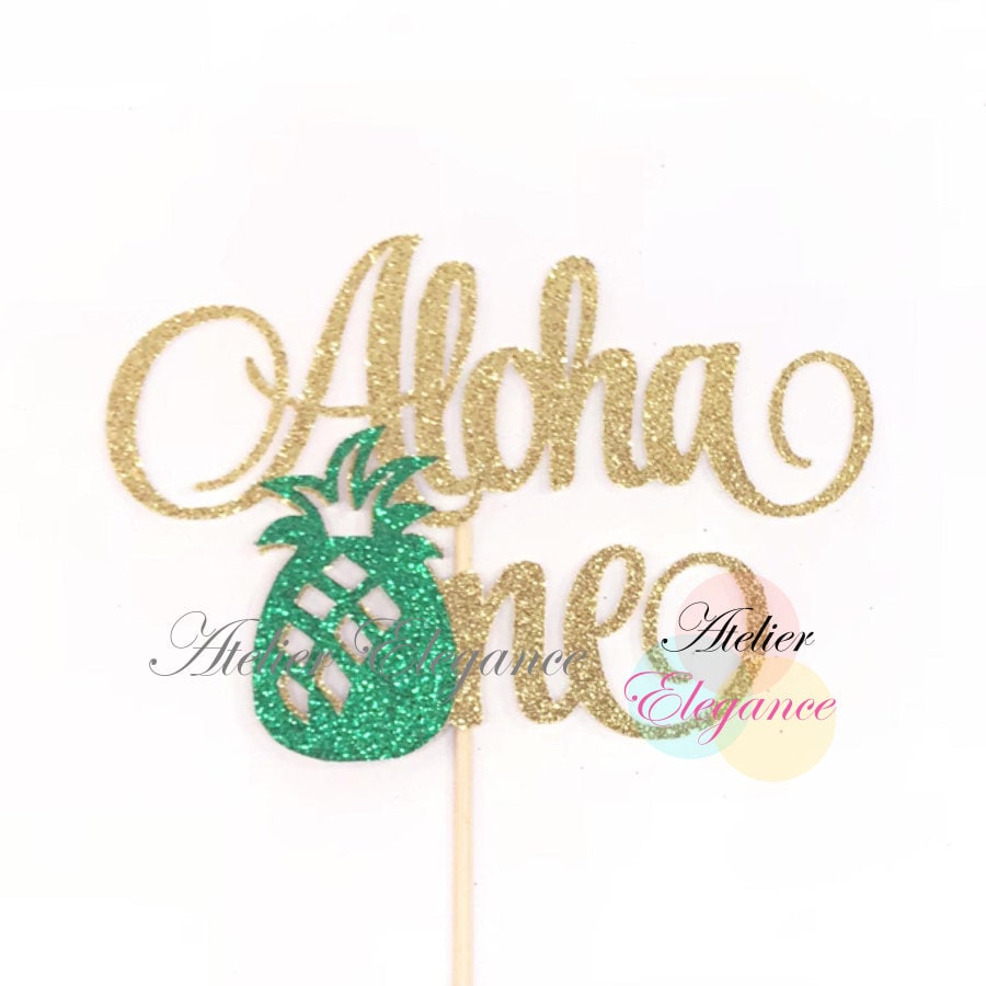 Aloha One Cake Topper Aloha 1 Topper Hello 1 Cake Topper - Etsy UK