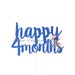 4 Months Birthday Cake Topper Happy 4 Months Cake Topper 4 - Etsy